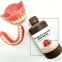 China High Hardness Full Mouth Movable Base Resin Light Cured Low Water Absorption Ensuring Durable Dental Prosthetics Material for sale