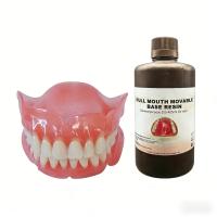 China Biocompatibility Yes Full Mouth Movable Base Resin Featuring Minimal Shrinkage Rate and Pink Gum Color for Denture Bases for sale