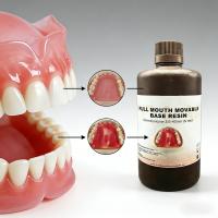 China Liquid Full Mouth Movable Base Resin Featuring Low Waterabsorption Suitable for Precision Dental Prosthetics and Long Term for sale