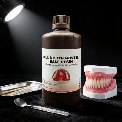 China Liquid Full Mouth Movable Base Resin Offering Superior Adaptability and Stability for Removable Dental Base Fabrication for sale
