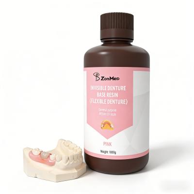 China Transparent Red Nylon Denture Resin Flexible Resin Material Type Ideal for Durable Comfortable Dental Applications and Long Lasting for sale