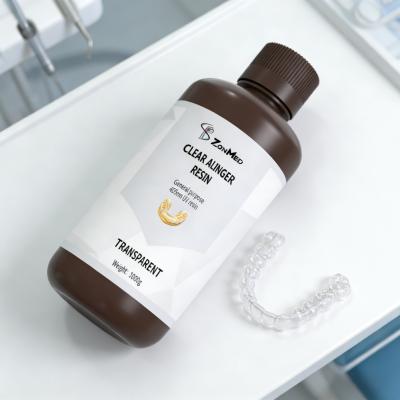 China Low shrinkage rate dental clear aligner resin featuring above average elongation at break optimized for enhanced orthodontic aligner fit and long term for sale