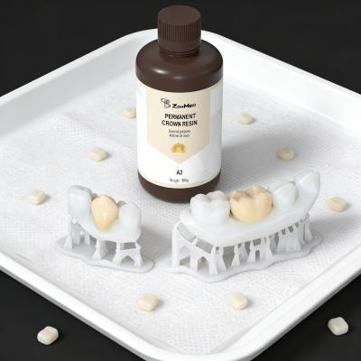 China Resin Yákē gāo qiángdù shùzhī yákē nài mó sǔn xìng shùzhī yákē shēngwù xiāng róng xìng yákē guāng gùhuà shùzhī 34 5000 Dental strength resin BL A2 A3.5 B1 for sale