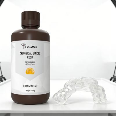 China Shore D 82 surgical guide 3D printing resin featuring light cured resin matrix with filler particles providing performance in dental applications for sale