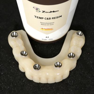 China Notch Impact Strength 40.5-60.5 Temp C B Resin A2 Developed for Trial Crown Bridge Restorations Delivering and Reliability for sale