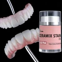 China Ceramic Stain Brush Application Dental Ceramic Glaze Without Phosphor Ideal For Creating Smooth And Natural Dental Prosthetics for sale