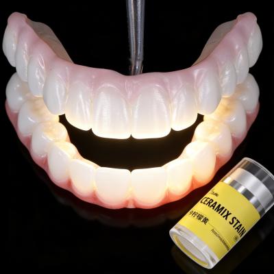 China Compatible With Various Dental Ceramics Ceramix Stain Firing Temperature Approximately 700 800°C Ideal For Precise Dental Restoration Coloring for sale