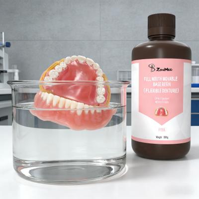 China Liquid Full Mouth Movable Base Resin Complete Denture Base Ensuring Stability and Optimal Fit for Dental Restoration Needs for sale