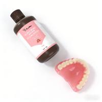 China Light cured Full Mouth Movable Base Resin Pink gum Color High Durability Ideal for Dental Prosthetics and Removable Dentures Applications for sale
