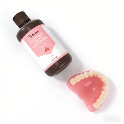 China Light cured Full Mouth Movable Base Resin Pink gum Color High Durability Ideal for Dental Prosthetics and Removable Dentures Applications for sale