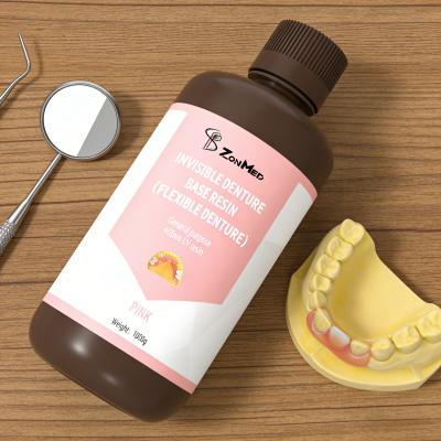 China High Accuracy Flexible Denture Base Resin Combining Low Waterabsorption and Superior Flexibility for Dental Prosthetics for sale