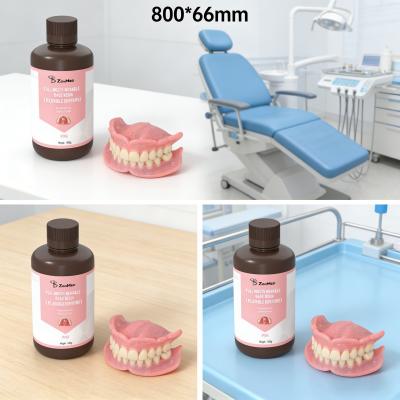 China Shore D 88 Full Mouth Movable Base Resin Combining High Hardness and Biocompatibility Designed for Dental Applications for sale