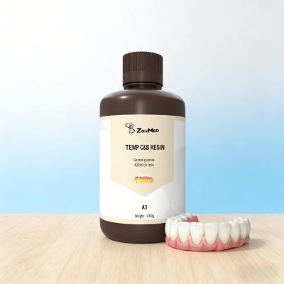China Bending Strength 148 Temporary Crown and Bridge 3D Resin Temp CB Resin Perfect for Creating Durable Temporary Dental Prosthetics for sale