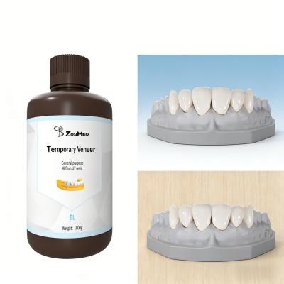 China Smooth And Glossy Temporary Veneer Combining Natural Tooth Shade and Bending Modulus 4800 Mpa for Dental Applications for sale