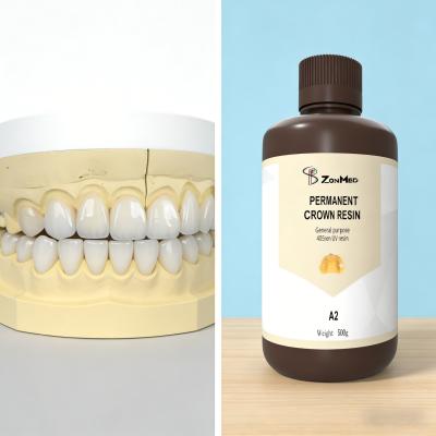 China Dental Crown Permanent Crown Resin Shore D 92 Flexibility No Designed to Provide Strength and Stability in Dental Crowns for sale