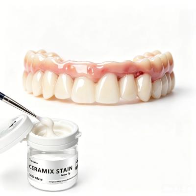 China Multiple Shades non fluorescent dental low temp glaze dental ceramics coloring optimized for in dental restoration workflows for sale
