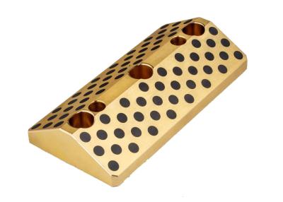 China Block Bronze Wear Plate INW V guide type BP  Sliding with Solid Lubricant for sale