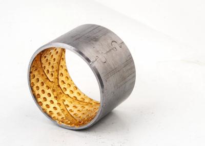 China ISO 3547 Bimetal Bearing Bushes JF805 Wrapped Bronze  With X Type Oil Groove for sale