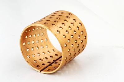 China INW-092 CSB-T90 Cast Bronze Bushings Through Holes CuSn8 ISO3547 Staright Type for sale