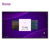 China Ikinor 65 Inch Multi Touch Interactive Whiteboard 4K UHD Smart Board with 13MP Camera for sale