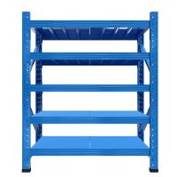China Medium Duty Rack Steel Storage Adjustable Shelving Warehouse Gondola Display Rack for sale