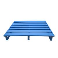 China Colorful Injection Warehouse Storage Industrial Steel Metal Skid Pallet Stacking 3tons for sale