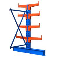 China Double Faced Middle Heavy Duty Cantilever Shelving System Long Material Industrial Rack for sale