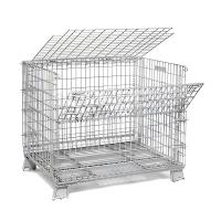 China Warehouse Wire Partitions & Security Cages Wire Mesh Cart On Wheels for sale