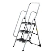 China Warehouse Moveable Multi Tiers American Style Step Ladder Trolley for sale