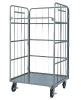 China Storage Roller Cage Trolley Folding Metal Logistics Rolling Container Security Warehouse for sale