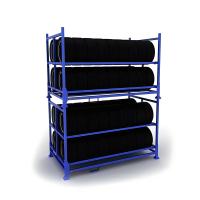 China Foldaing 2m Metal Steel Tyre Stillage Racking Tire Rack Warehouse Light Duty Storage Racks for sale