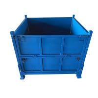 China Collapsible Pallet Cage Warehouse Metal Stillage Cage Galvanized Steel Roll Cages for sale