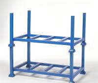 China Industrial Powder Coating Equipment Storage Steel Cubic Pallet Stacking Frame for sale