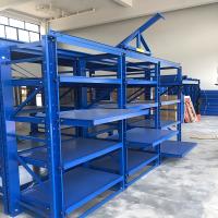 China 4Layers Industrial Heavy Duty Full Drawer Mold Storage Rack with Lifting Crane for sale