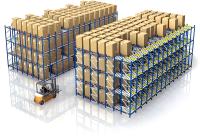 China Warehouse Industrial Heavy Duty Gravity Roller Racking For Pallets Shelf for sale
