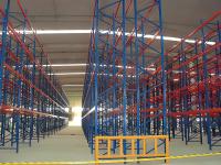 China Intensive Storage Shelves Steel Metal Heavy Duty Roller Rack Drive-in Rack For Warehouse for sale