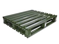 China Single-Side Steel Iron Pallets Metallic Warehouse Pallet for sale
