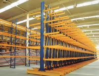 China Adjustable Powder Coated / Hot DIP Galvanized Heavy Duty Cantilever Racking For Outdoor Steel Shelves Long Material for sale