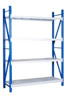 China Q235 Warehouse Pallet Storage Racks Industrial Supermarket Storage Medium Duty Rack for sale