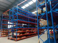 China Powder Coating Warehouse Industrfial Medium Duty Metal Storage Shelving Racks 300kgs for sale