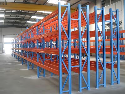 China Customized Blue And Orange Steel Pallet Racking Warehouse Industrial Storage Heavy Duty Shelf for sale