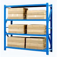 China Custom Detachable Bolts Light Duty Warehouse Rack Standard Rack Metal Racks Shelves for sale