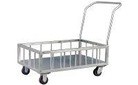 China Platform Steel Trolley Folding Flat Warehouse Moving Cart Folding Weight Capacity Folding Dolly Luggage Trolley Flatbed for sale