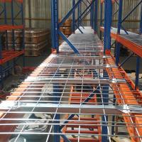 China Customized Large Size Galvanized Steel Metal Customized Big Step Beam Wire Mesh Deck Heavy Duty Support for sale