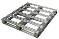 China Storage Equipment Stackable Pallets Industrial Steel Pallet Rack Heavy Duty Iron Steel Pallets for sale