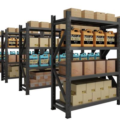 China Light / Medium Duty Metal Rack For Industrial Factory Garage Warehouse Storage Shelf for sale