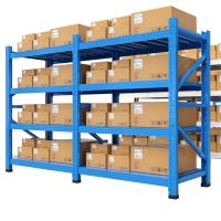China Custom Size Multi-layer Cold-Steel Shelving Rack Light Medium Duty Storage Rack For Garage And Warehouse for sale