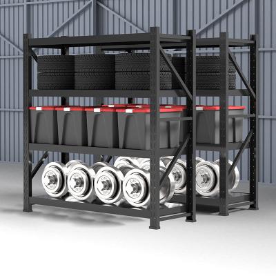 China Light / Medium Duty Metal Rack For Industrial Factory Garage Warehouse Storage Shelf for sale