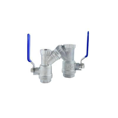 China Stainless Steel Y-Type Filter Ball Valve with Strainer Water Industrial Usage Media Water for sale