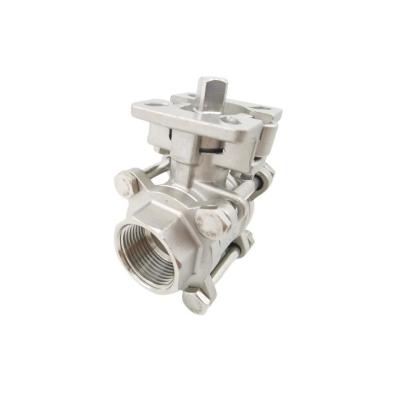 China ISO5211 High Platform NPT Thread 3PC Ball Valve Stainless Steel Model NO. Q11F-16P for sale